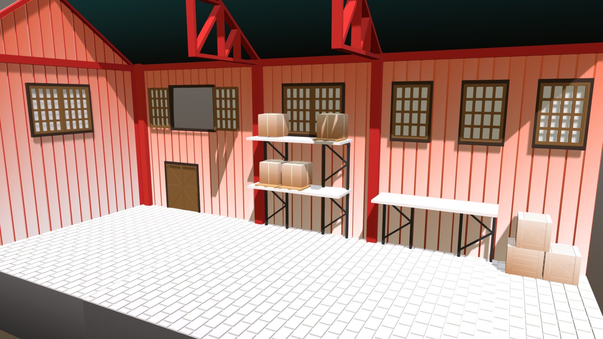 Factory Background - 3D model by nessieco [3a58250] - Sketchfab
