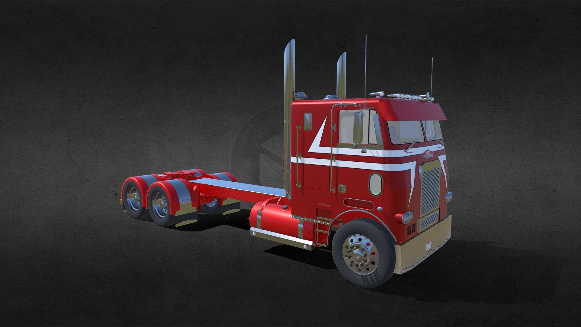 Freightliner FLA Custom - 3D model by bansheewoj [3a59f89] - Sketchfab