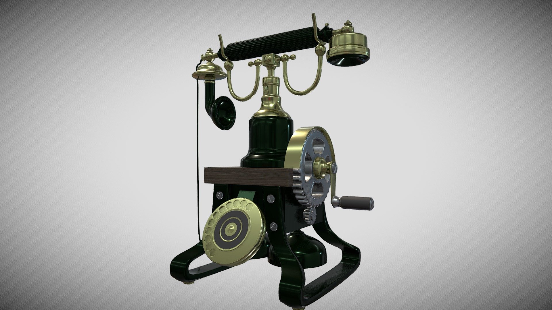 Retro Telephone - Download Free 3D model by b0ho [3a5a2ae] - Sketchfab