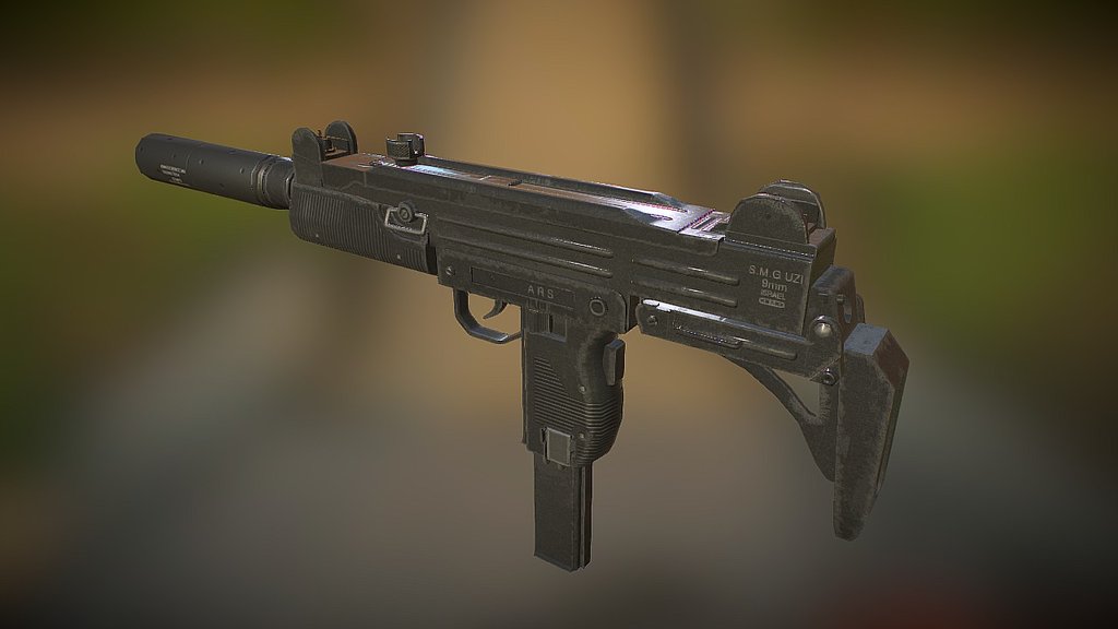 Sub Machine Gun - 3D model by pitatang [3a5a56f] - Sketchfab