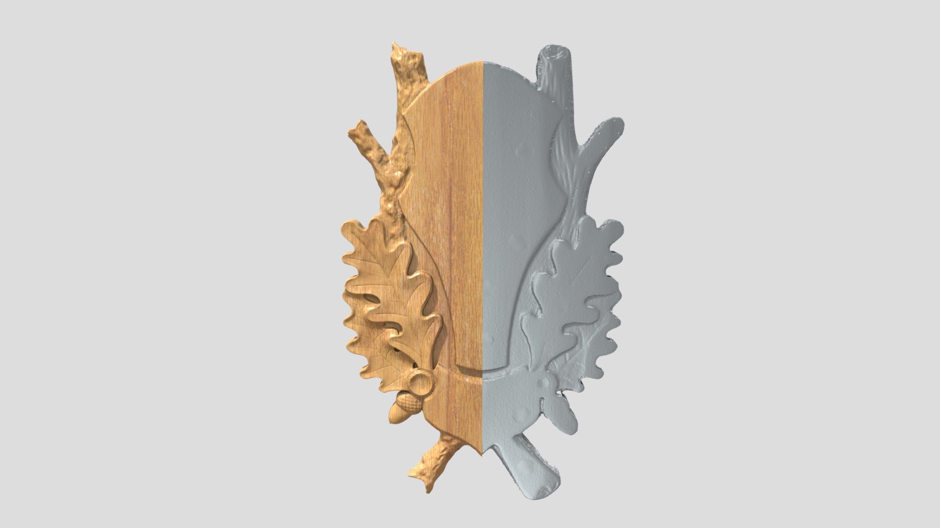 Oak trophy holder - 3D model by ZenCore 3D Kft. (@zencore3d) [3a5aaf2 ...