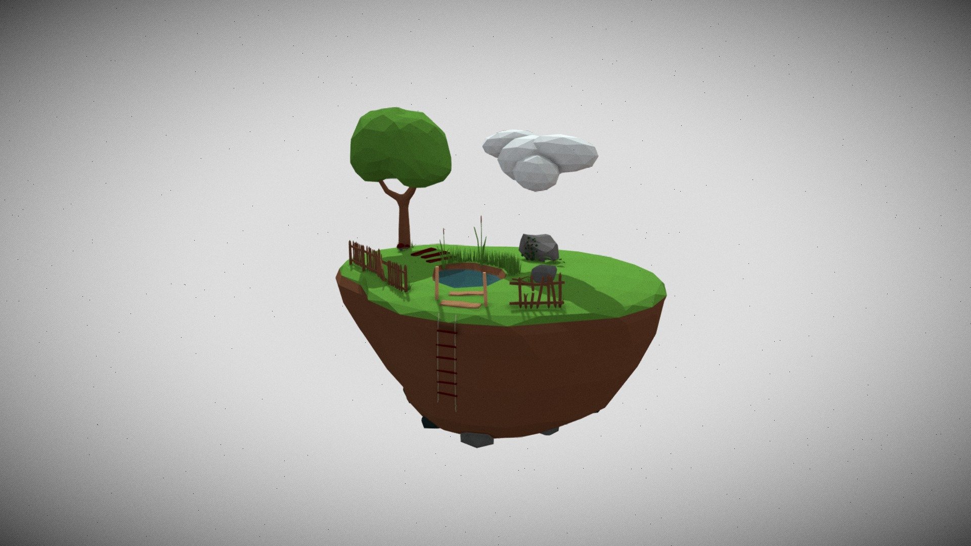 Floating island - Download Free 3D model by LAPTOR [3a5aca0] - Sketchfab