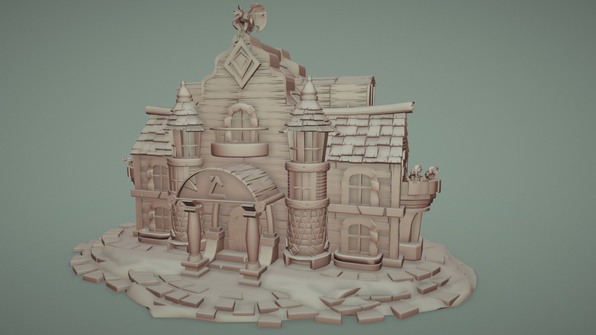 Haunted House (pre substance textured) - 3D model by sparhawk88 ...