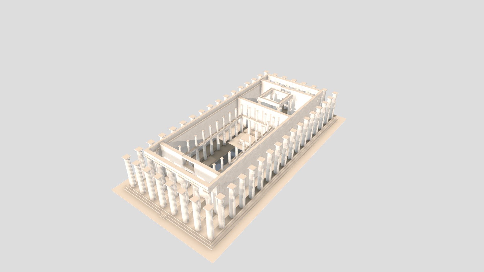 The Parthenon in 3D | Internal Areas. - 3D model by iPedia [3a5c6fc] - Sketchfab