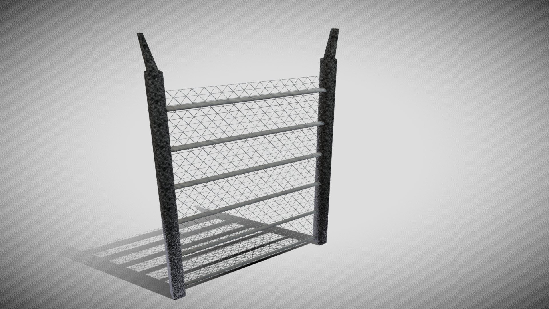 Sci Fi military fence design - Download Free 3D model by kai9987kai ...