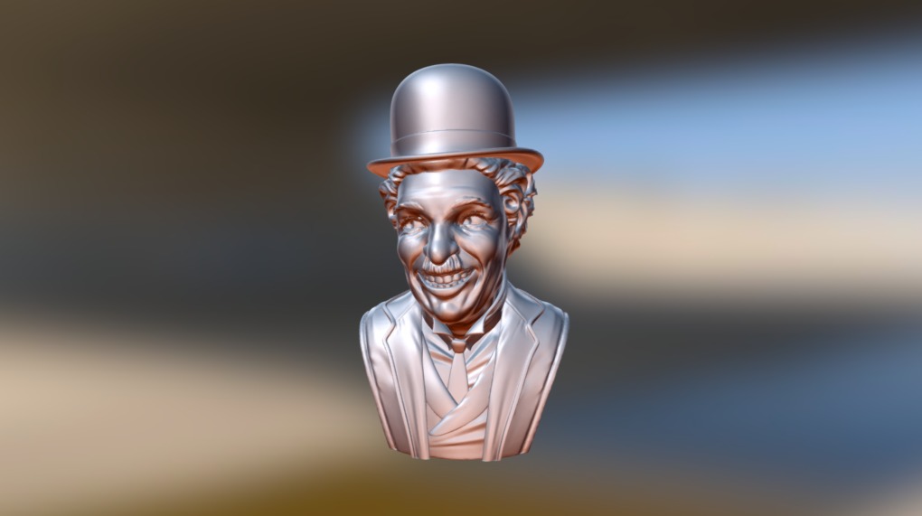 Charlie Chaplin Bust - 3D model by MJ Tan (@mjtan) [3a5f2bd] - Sketchfab