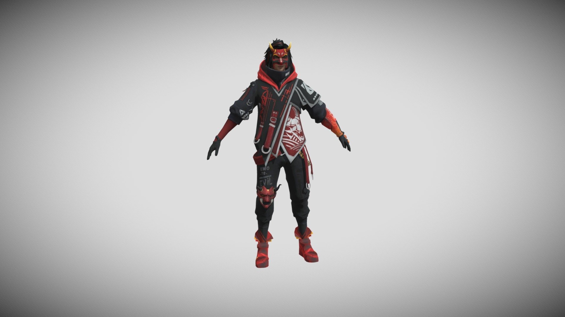 3d-model-free-fire-angel-devil-male - 3D model by Legend Gamer (@Ronak ...