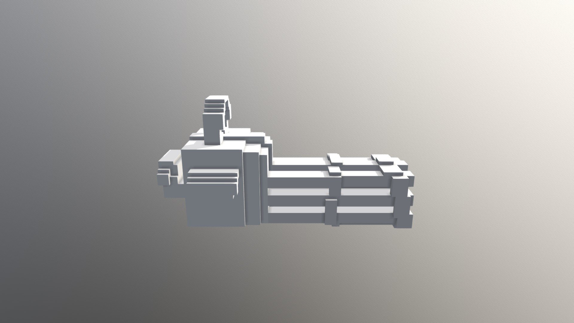 Low Poly Mini-gun (first try) - 3D model by T3tr3x [3a5fcce] - Sketchfab