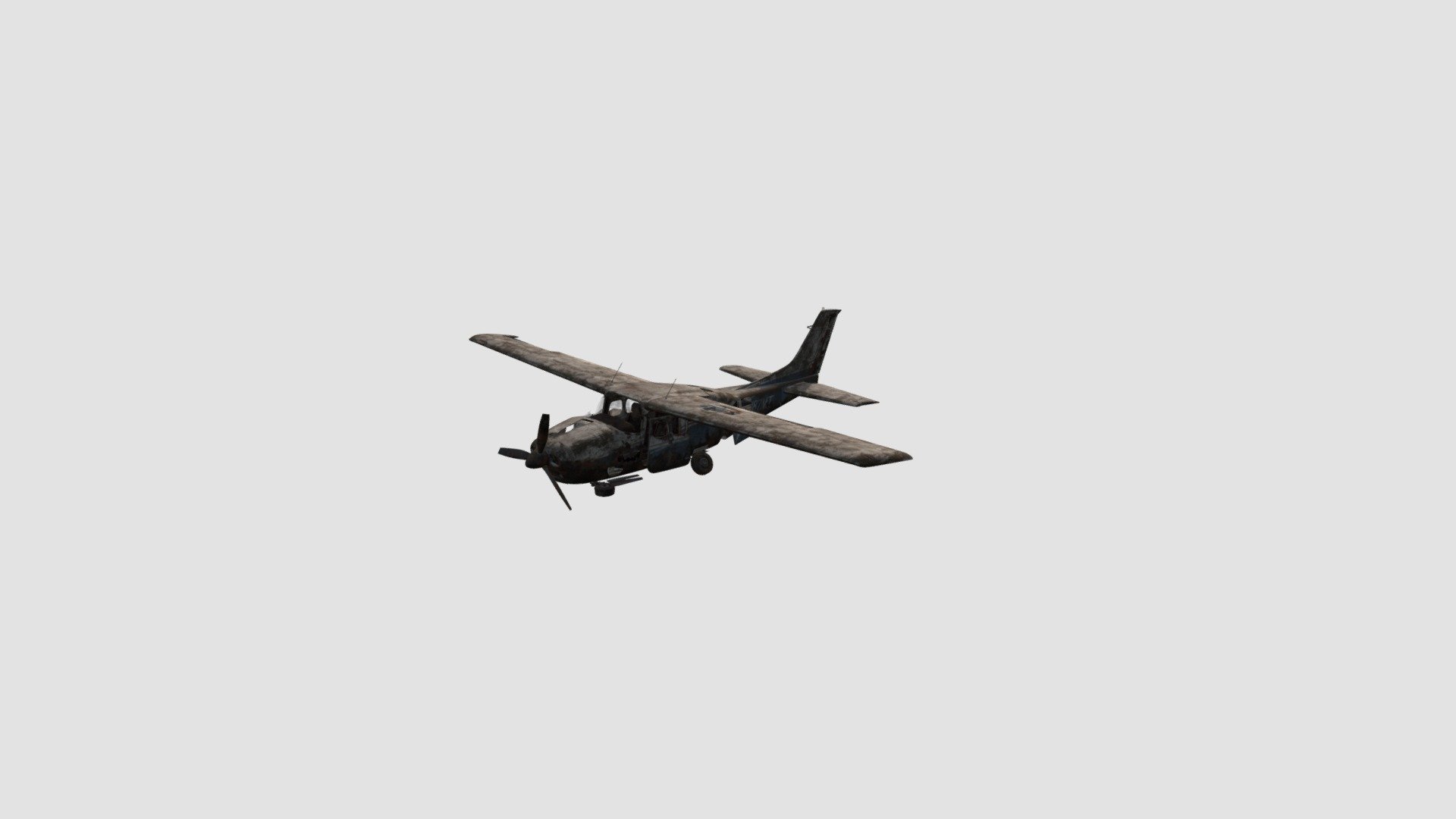 destroyed plane - Buy Royalty Free 3D model by Evermotion [3a601eb ...