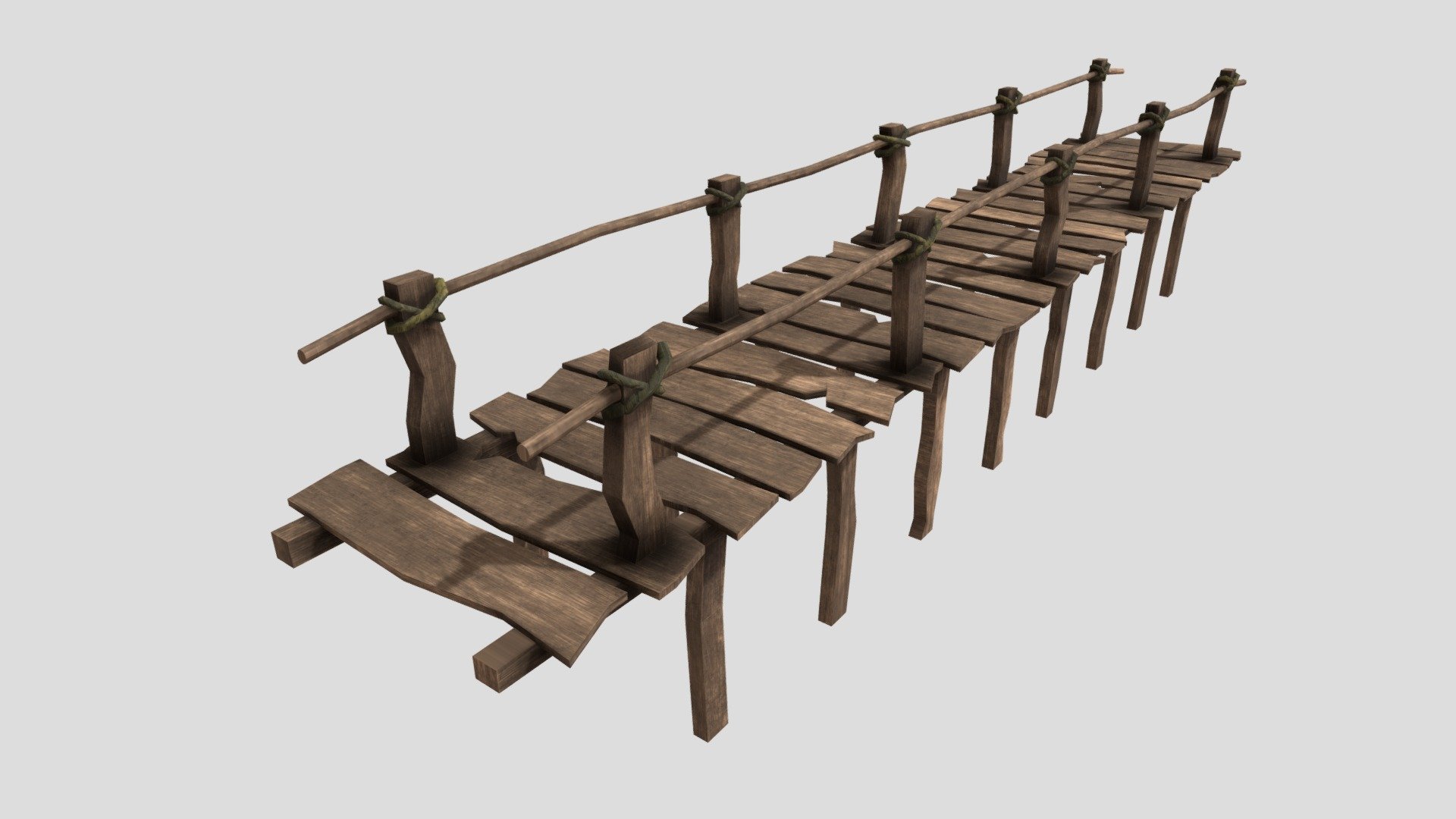 Wood Bridge - Buy Royalty Free 3D model by wagnerlima07 [3a61440 ...
