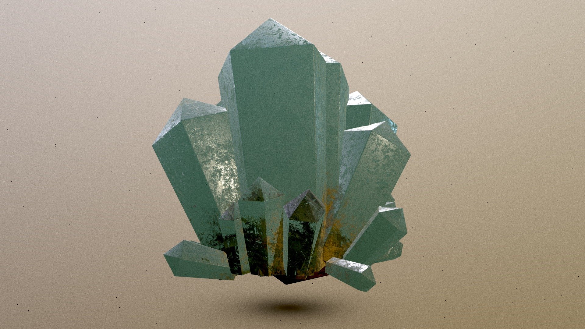 Crystals - 3D model by VincentNagy [3a6238c] - Sketchfab