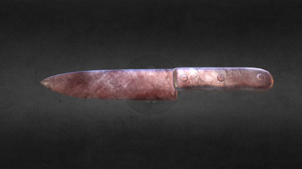 Old Rusty Kitchen Knife - Rusty Handle - 3D model by HarvestHillGames ...