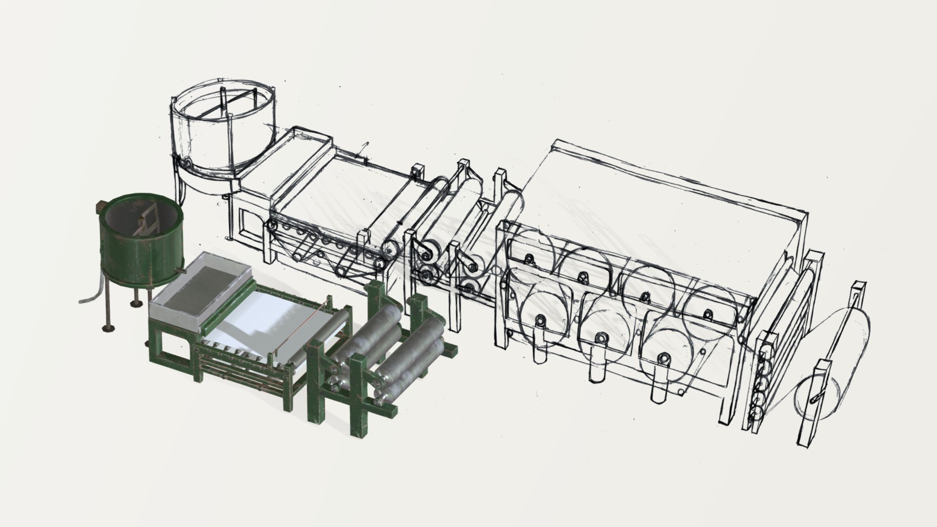 Papermachine - 3D model by AnnWang [3a64622] - Sketchfab