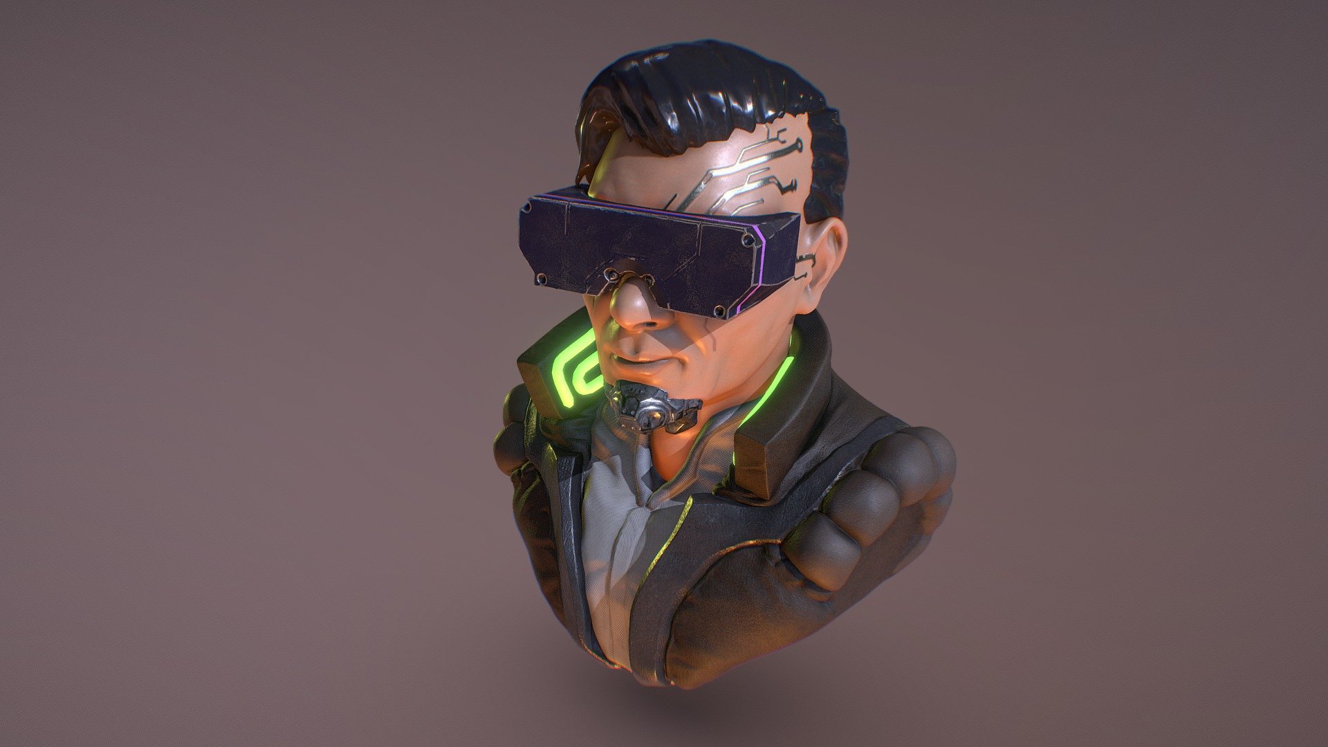 Cyber Hackerman - Download Free 3D model by foxhideous [3a6564e] - Sketchfab