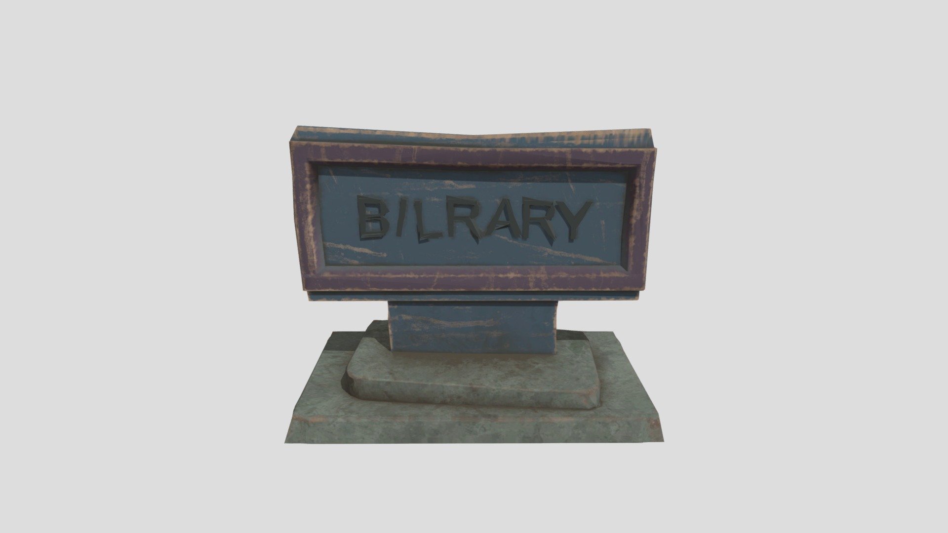 Library Sign - Download Free 3D model by RIZER MODELS (@kravcovs342 ...
