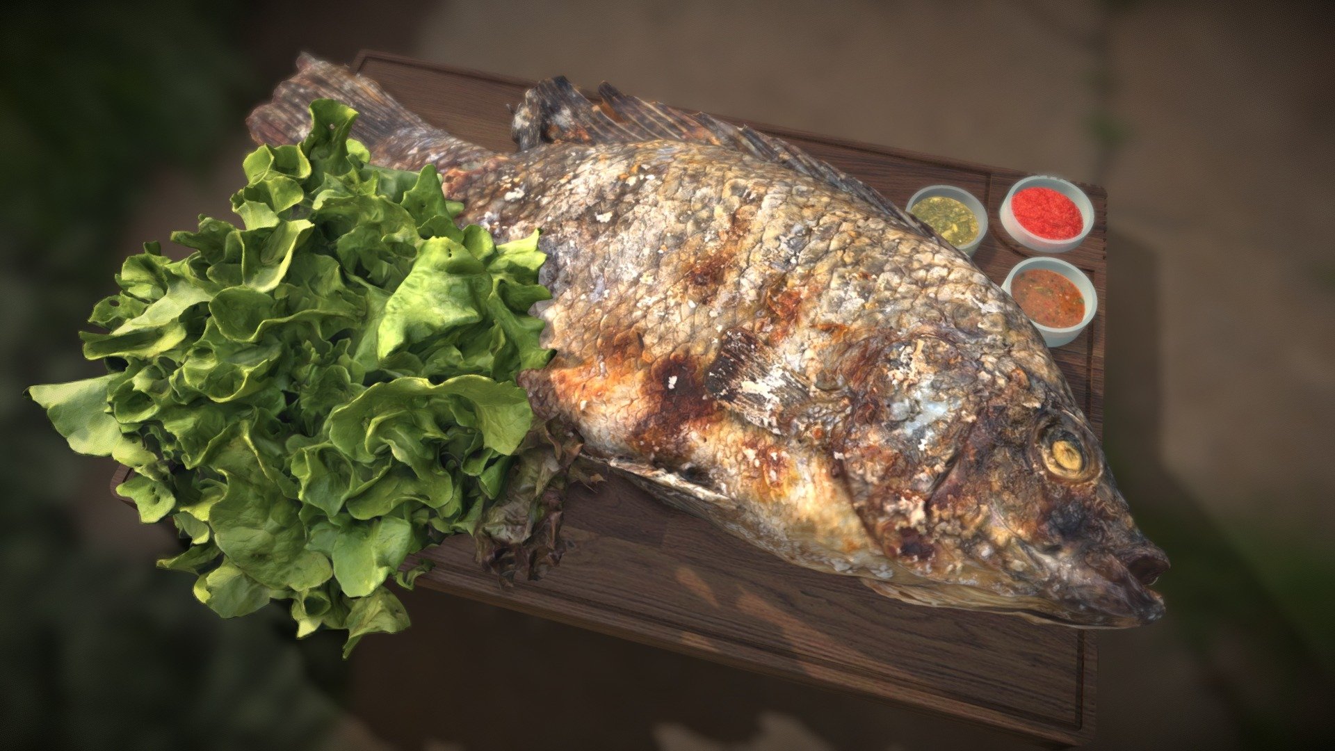 Grilled Fish - Buy Royalty Free 3D model by KimtueKP [3a68fc7 ...
