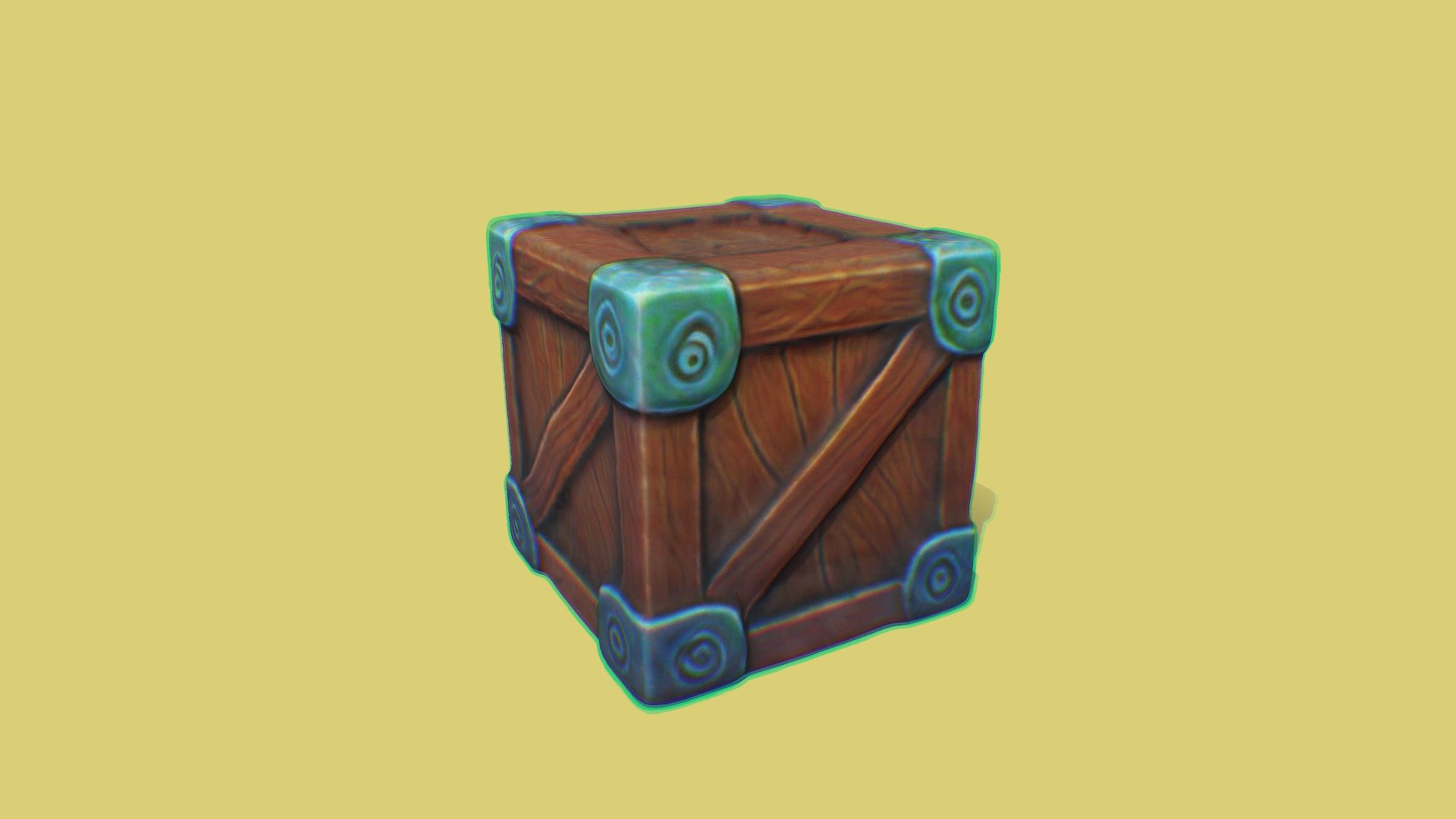 stylized wooden box - Download Free 3D model by sv1nks [3a69240 ...