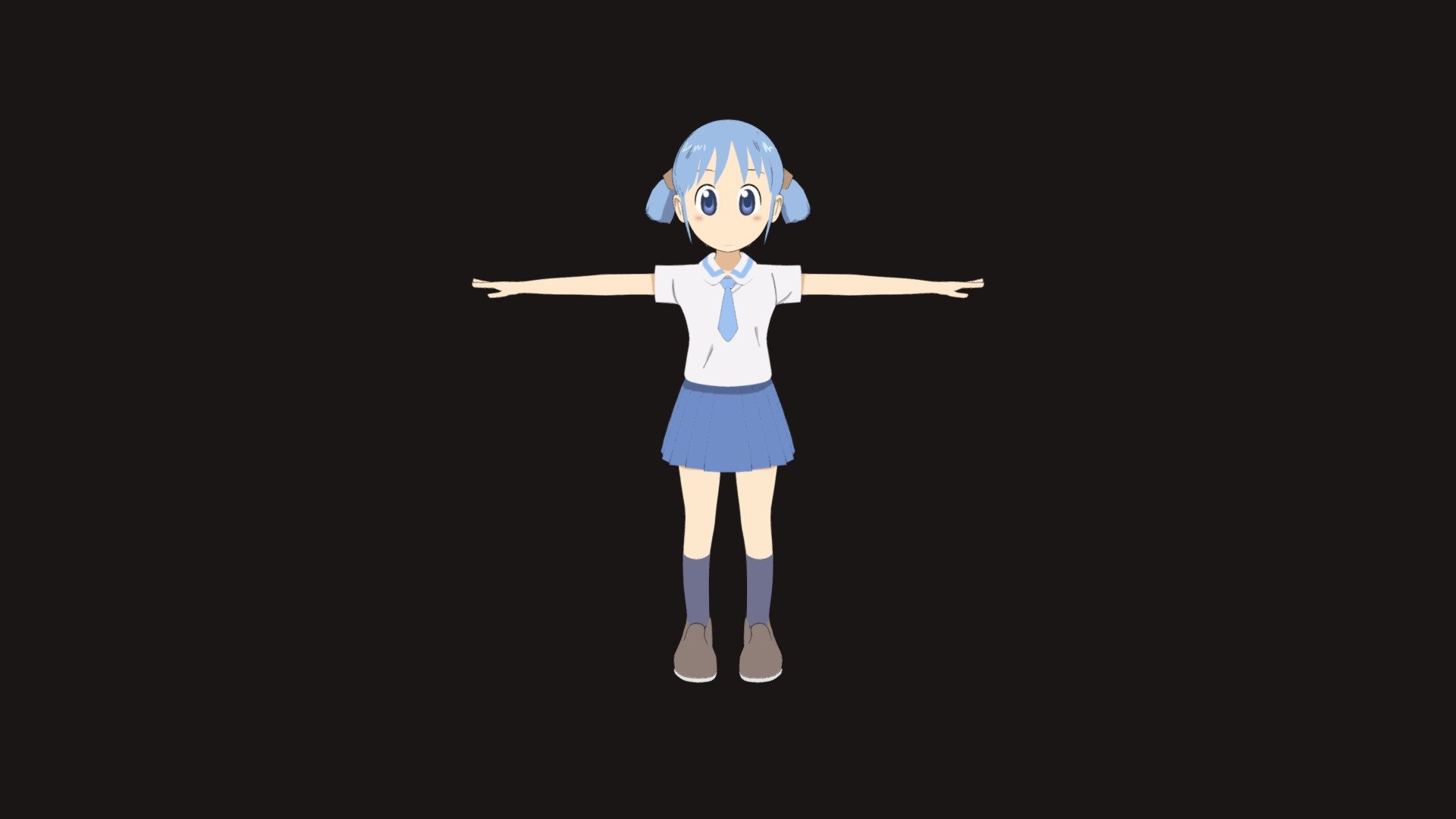 Nichijou - Mio - 3D model by hubin (@gnlqlssja) [3a6986c] - Sketchfab