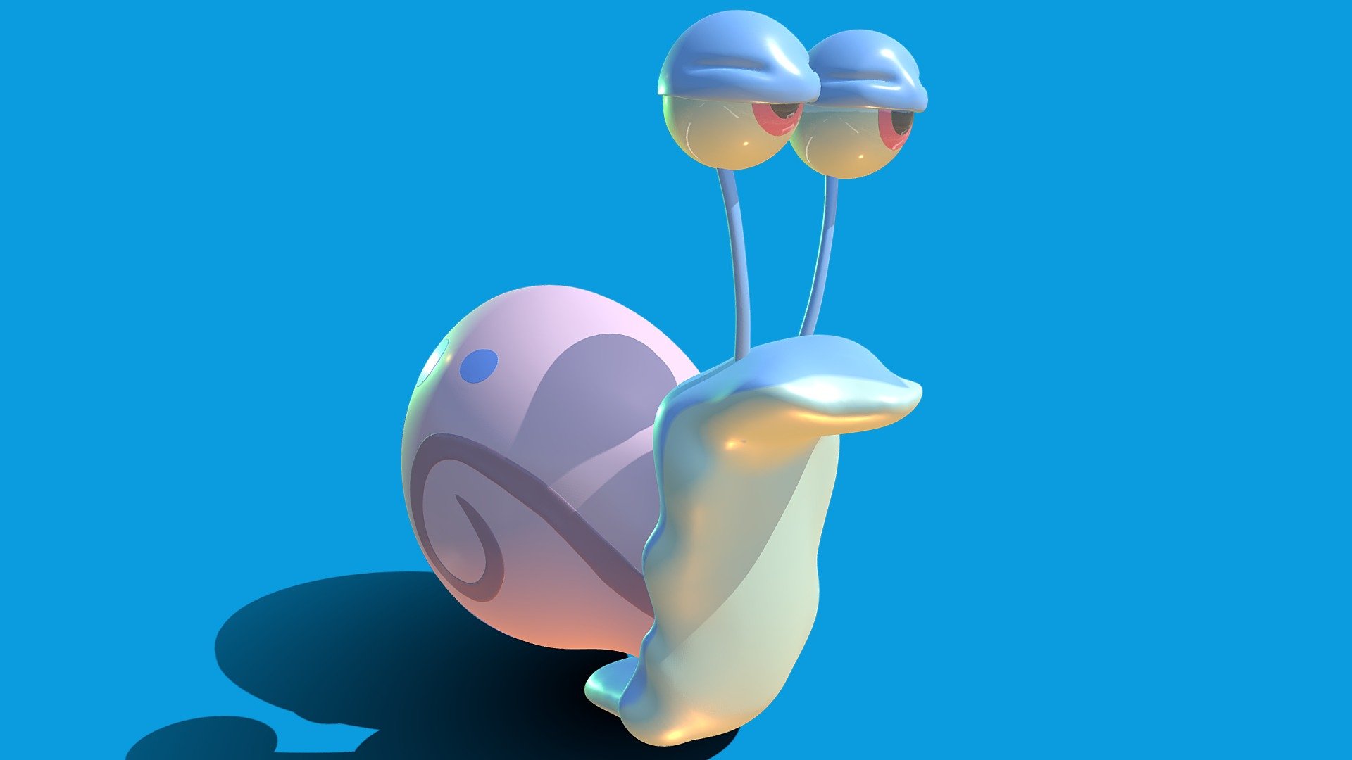 Gary Spongebob 3D Model version 2 - Buy Royalty Free 3D model by ...
