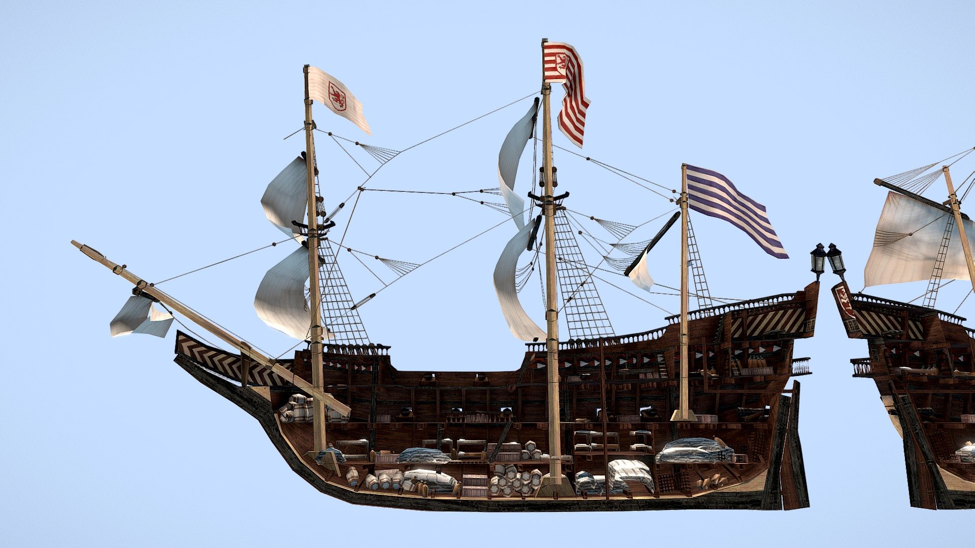The Rotter Löwe Frigate 1567 - 3D model by MattMakesSwords ...