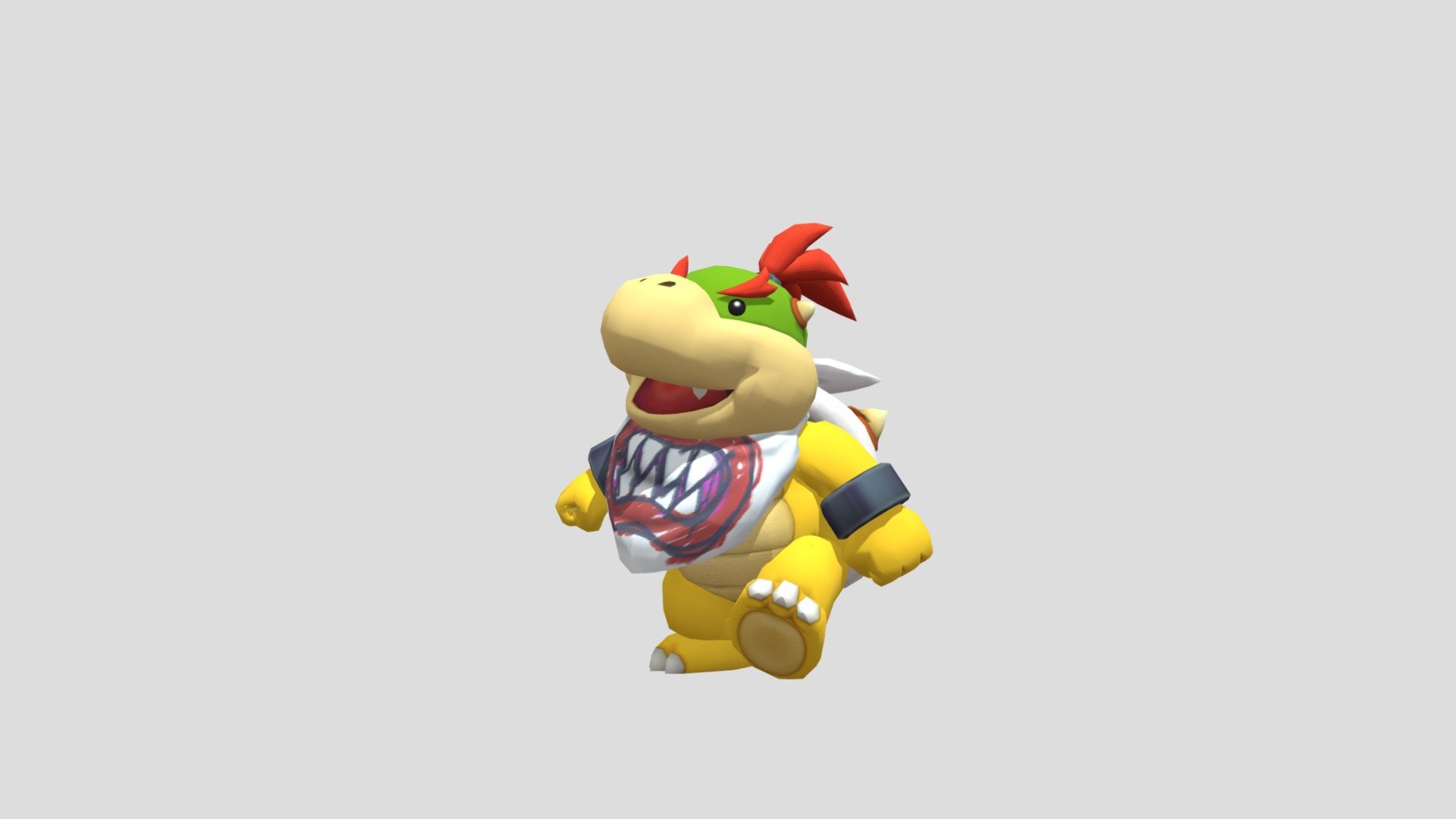 Wii - Super Smash Bros Brawl - Bowser Jr Trophy - Download Free 3D model by Unknown Person ...