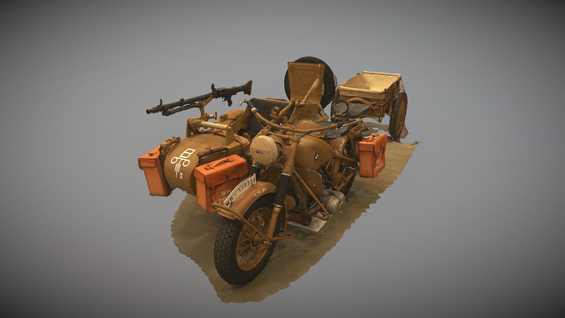 BMW R75 - 3D model by peter54 [3a70118] - Sketchfab