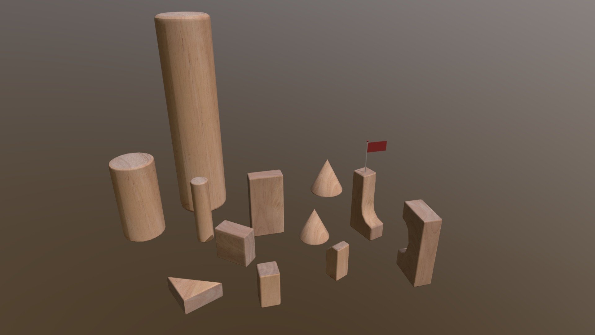 Wooden Blocks - Download Free 3D model by Lengarde [3a70131] - Sketchfab