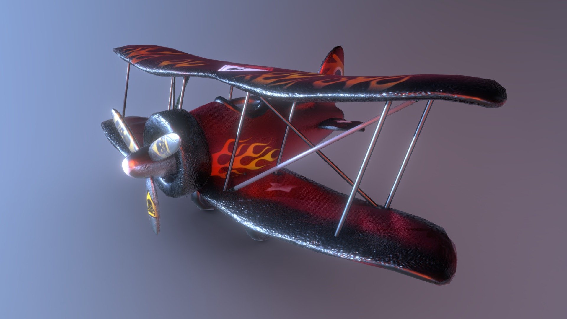 cartoon Airplane - 3D model by Davi Arruda (@daviArruda) [3a719eb ...