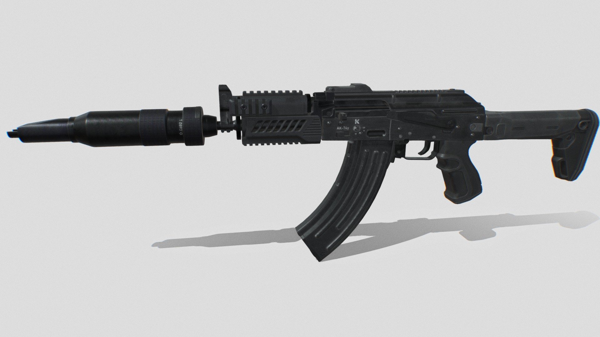 AKSU-74 game ready - Download Free 3D model by Drus [3a735e9] - Sketchfab