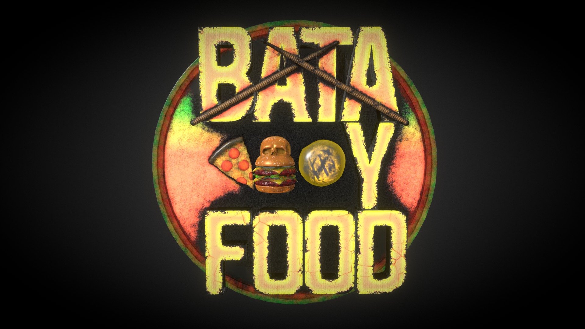 Bata&Food Logo - Original Design - 3D model by Guxart3D (@gusxart ...