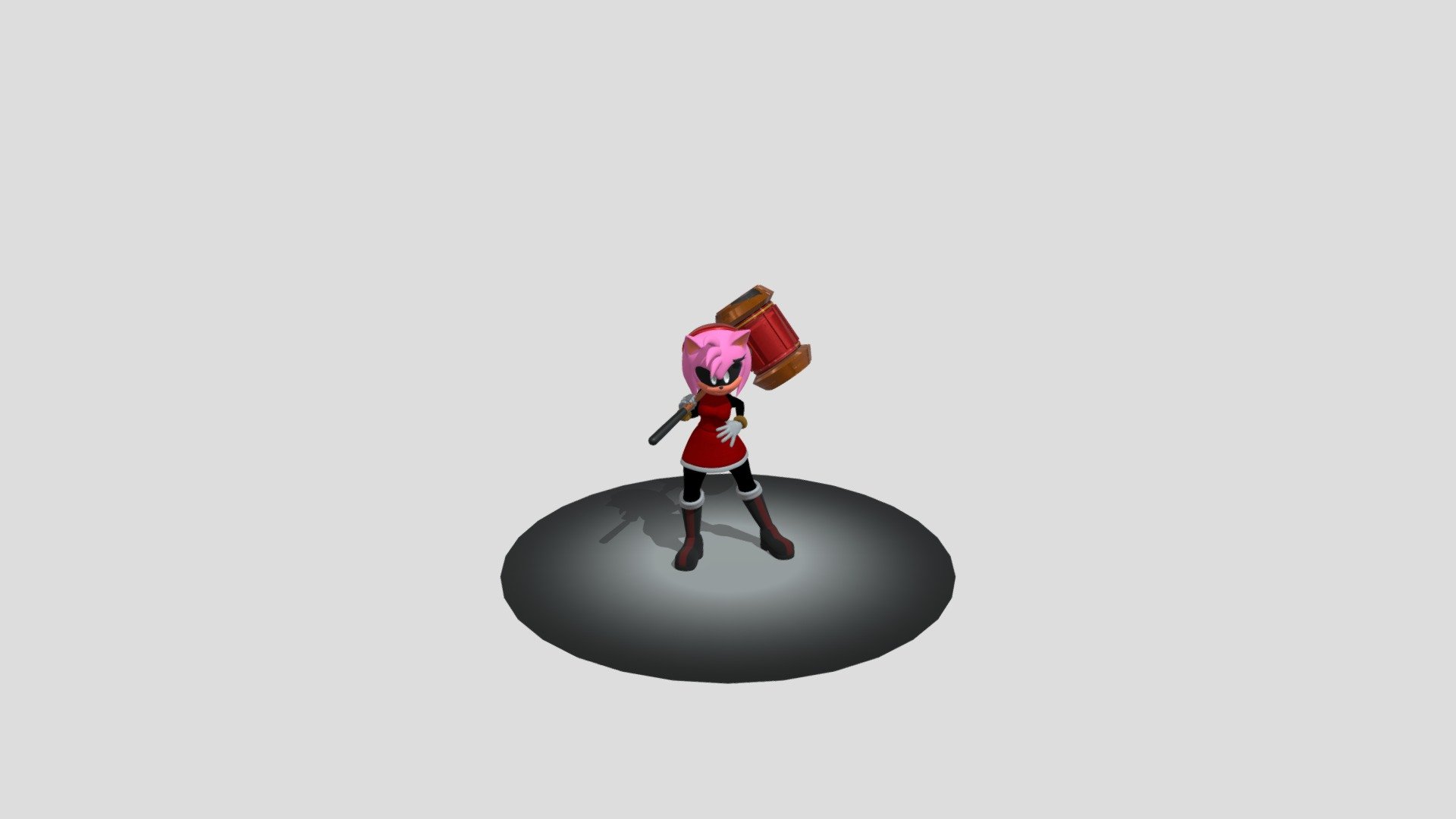 Amy Rose - Download Free 3D model by joseee0026 [3a758b9] - Sketchfab
