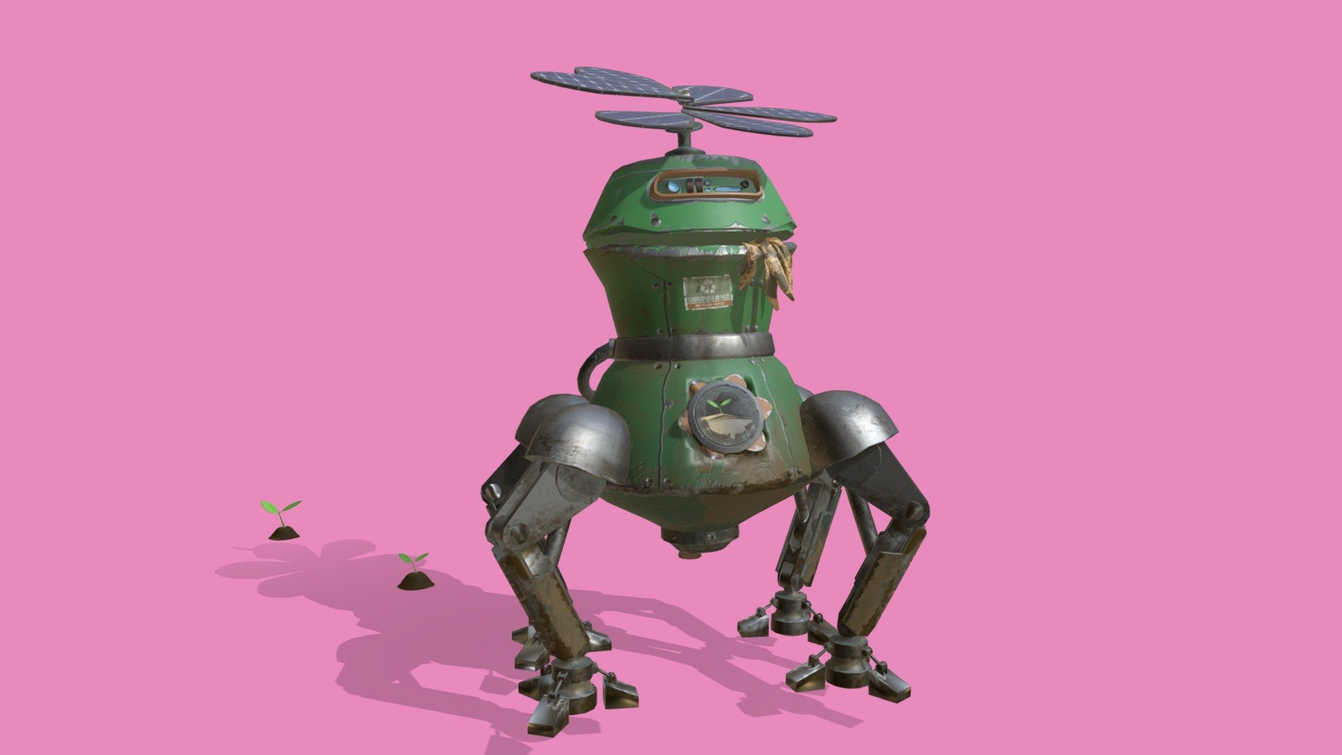 DAE Robuddy - RecycloBot Animated - 3D model by marie.demeyere [3a7779a ...
