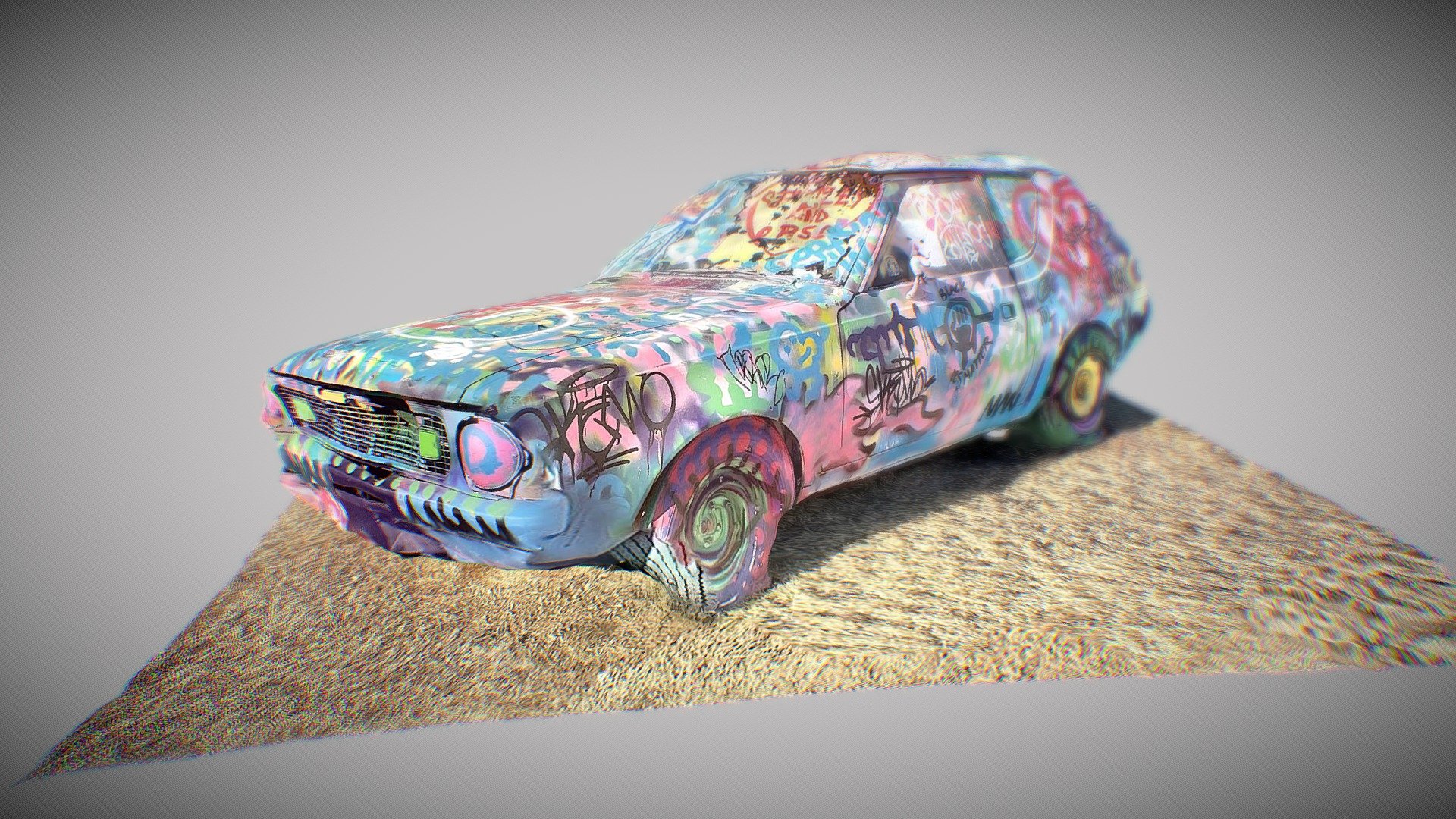 Spray Painted Car - Download Free 3D model by OhTheFuture [3a77ec6 ...
