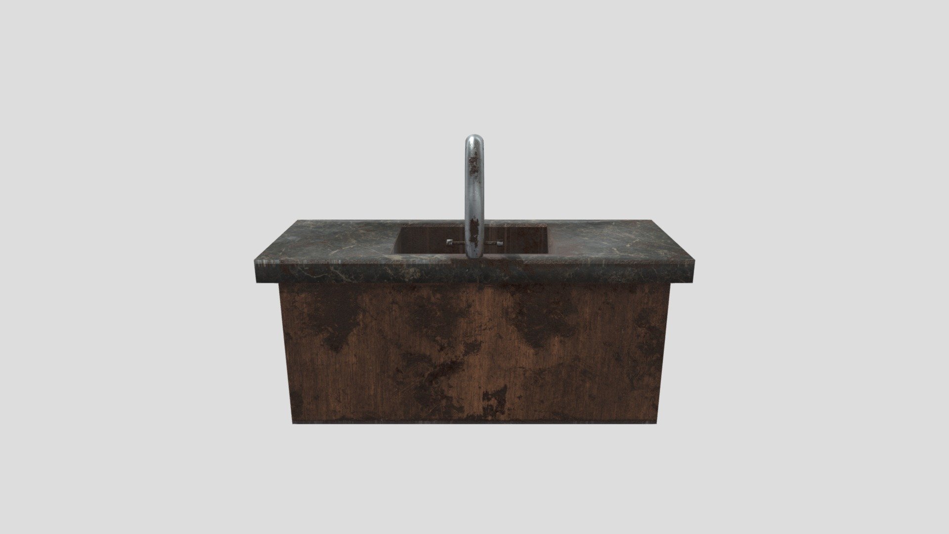 Rusty Kitchen Sink - 3D model by JakeB (@C809356) [3a78dc4] - Sketchfab