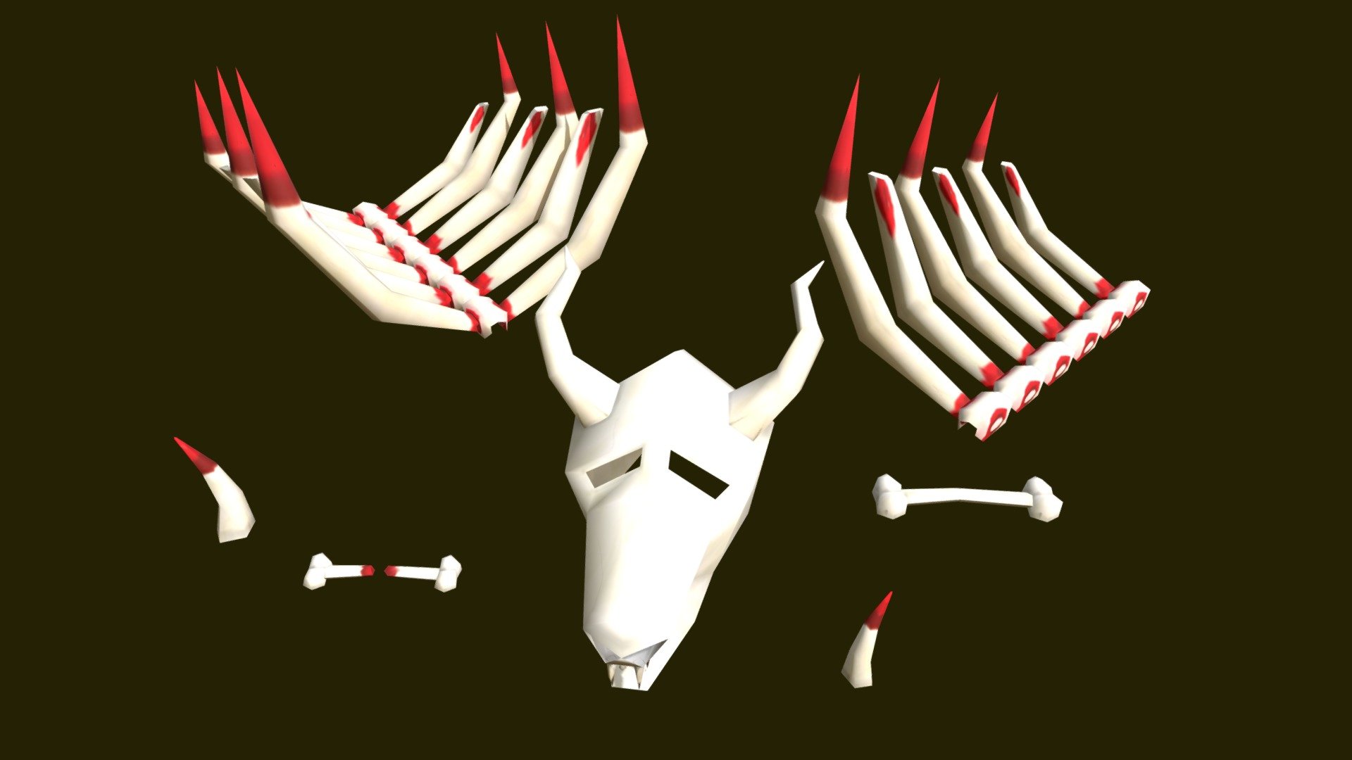 Bones Collection Low Poly - Buy Royalty Free 3D model by NaVi 3D Artist ...