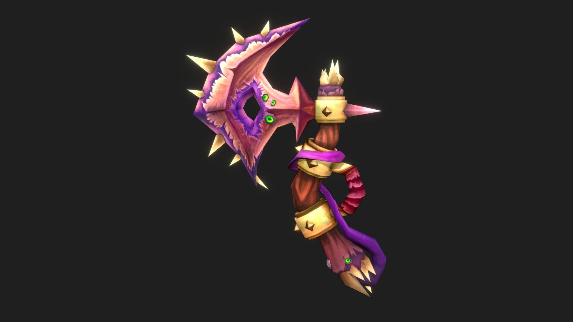 World of Weaponcraft - mimic axe - 3D model by Aaricia Van de Voorde ...
