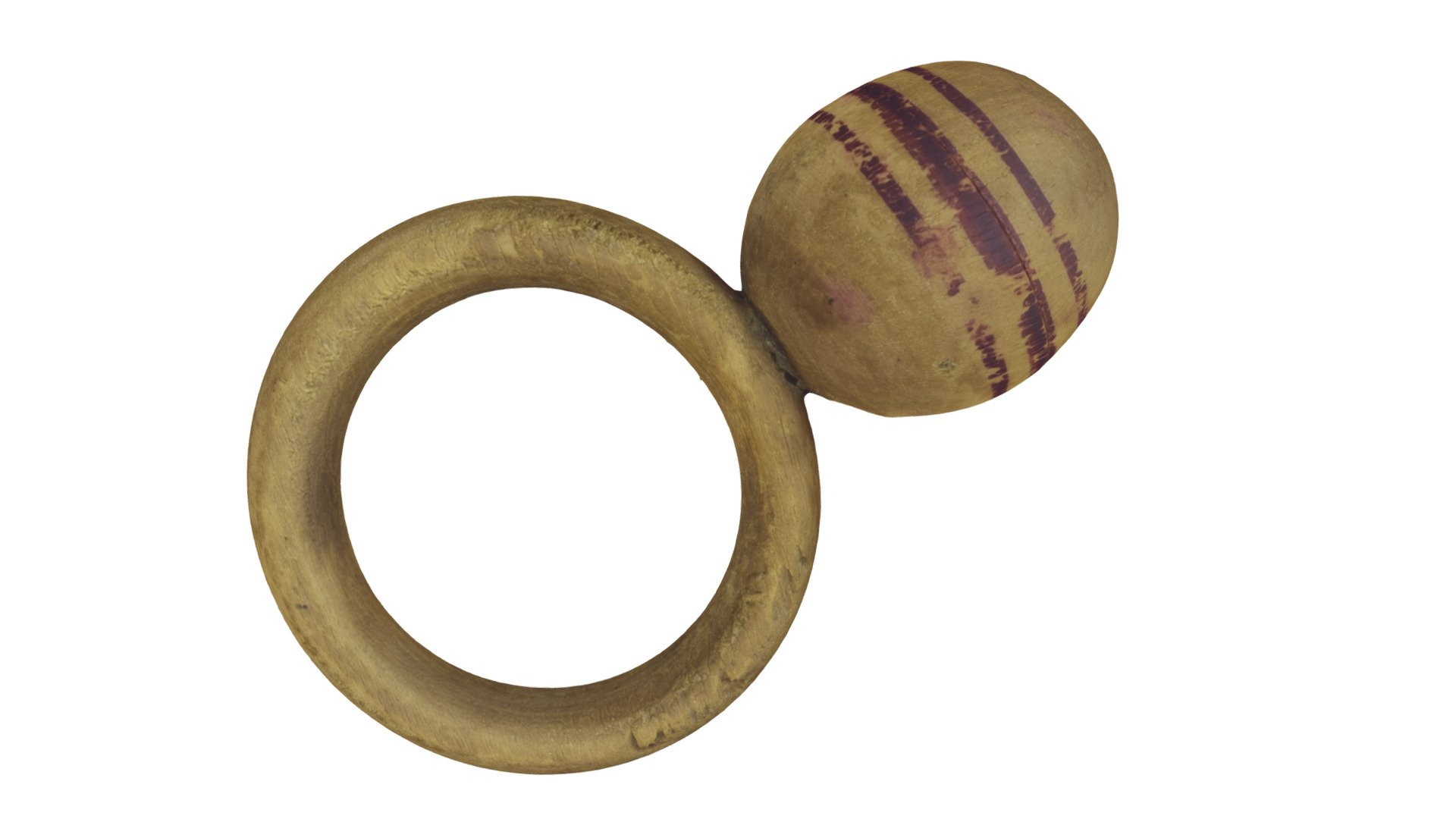 A Wooden Baby Rattle - 3D model by Museo Leikki - Museum of Play ...