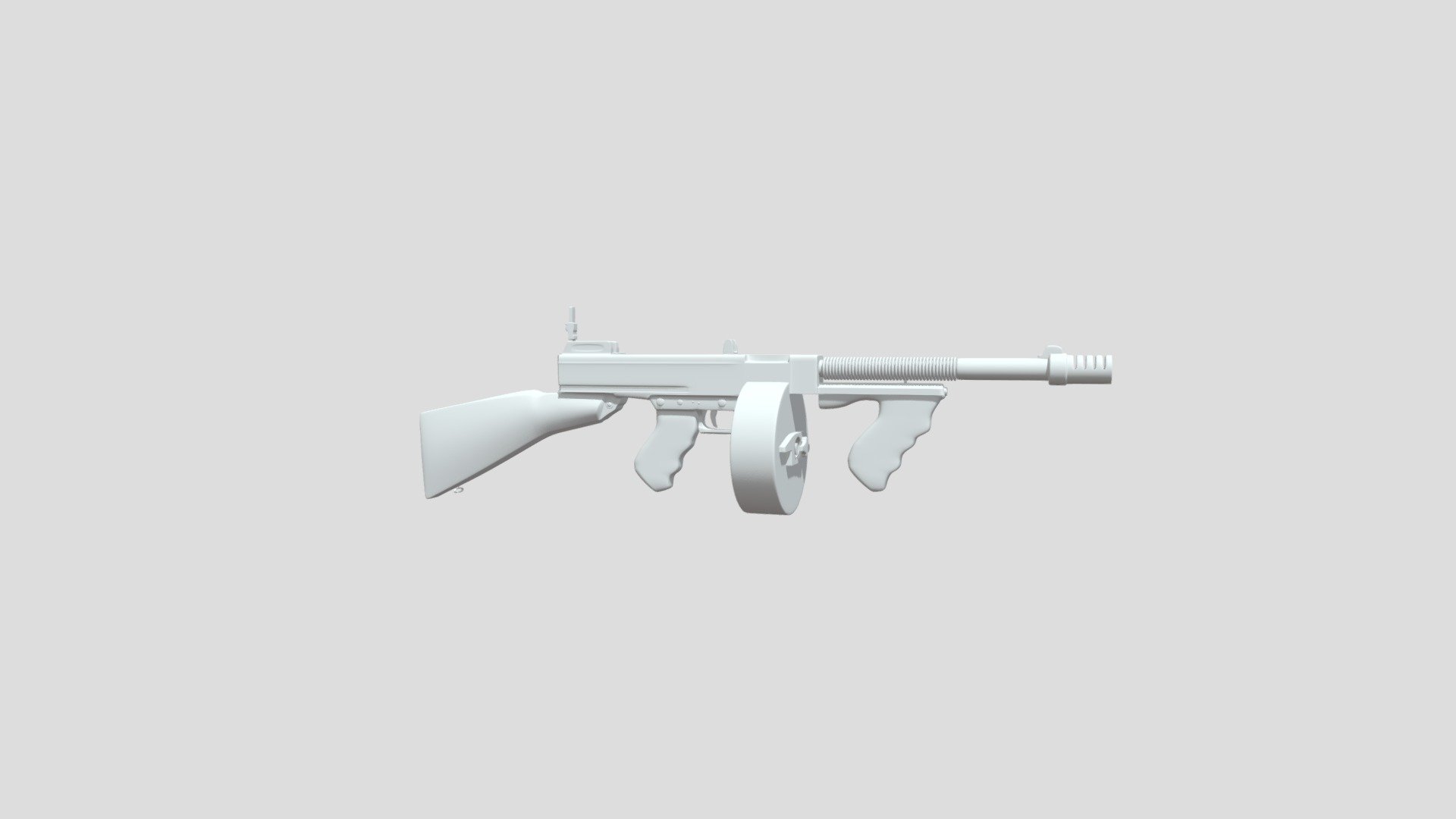 TOMMY GUN - Download Free 3D model by Amit.Dey [3a7f5f1] - Sketchfab