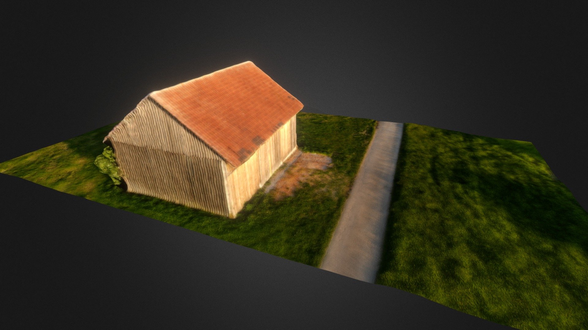 Huette auf Felder - Shed Barn on Fields - Buy Royalty Free 3D model by ...