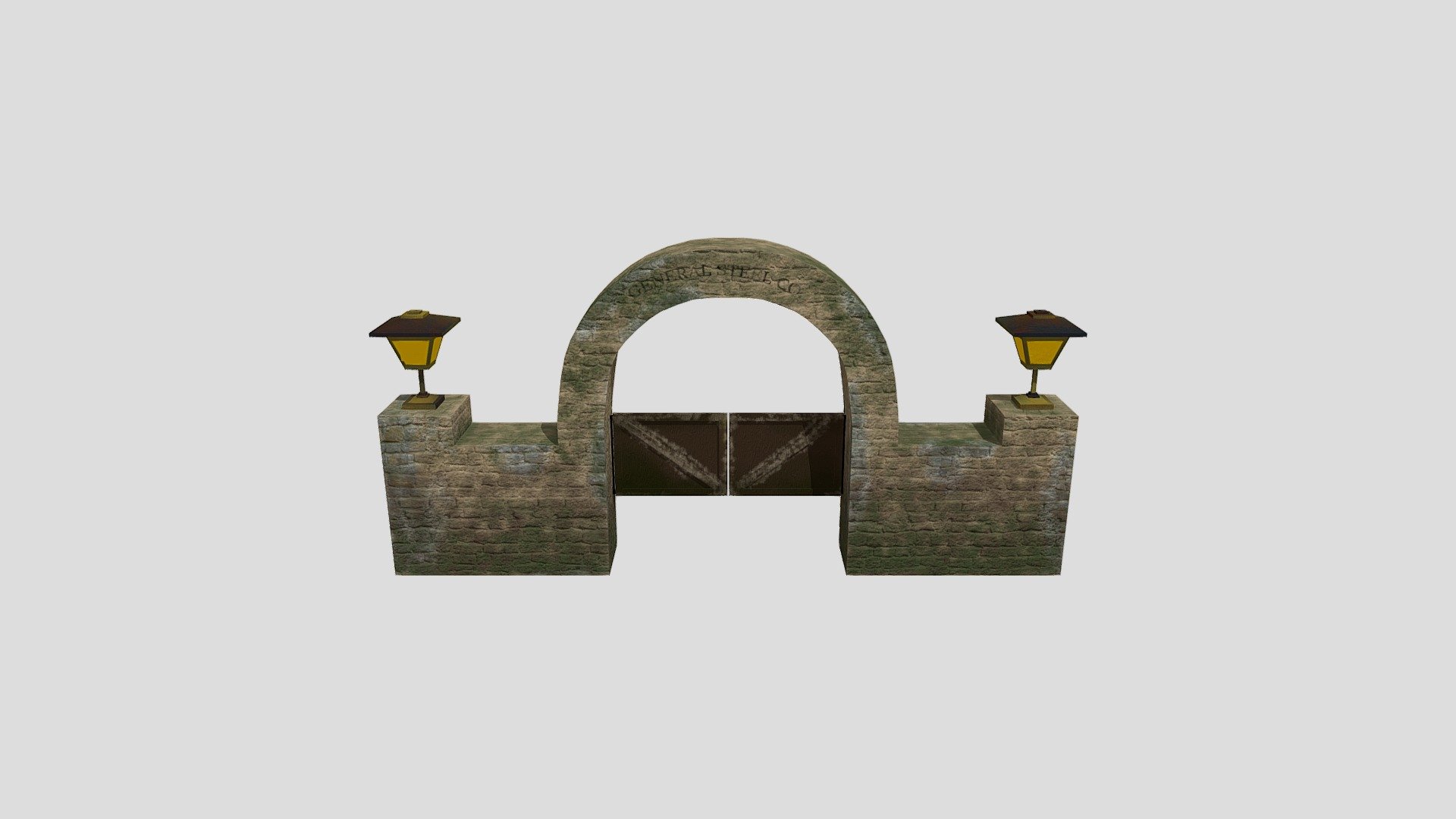 General Steele Co. Gate - 3D model by cesdaille [3a80409] - Sketchfab
