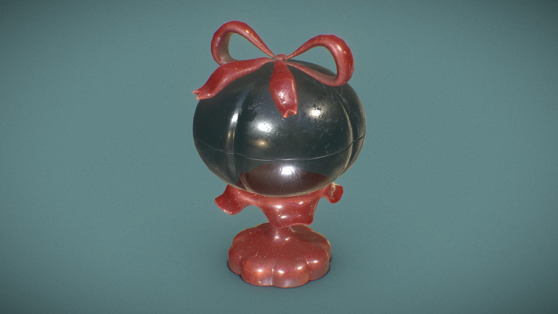 bow candy jar(draft) - 3D model by eposi [3a8177d] - Sketchfab