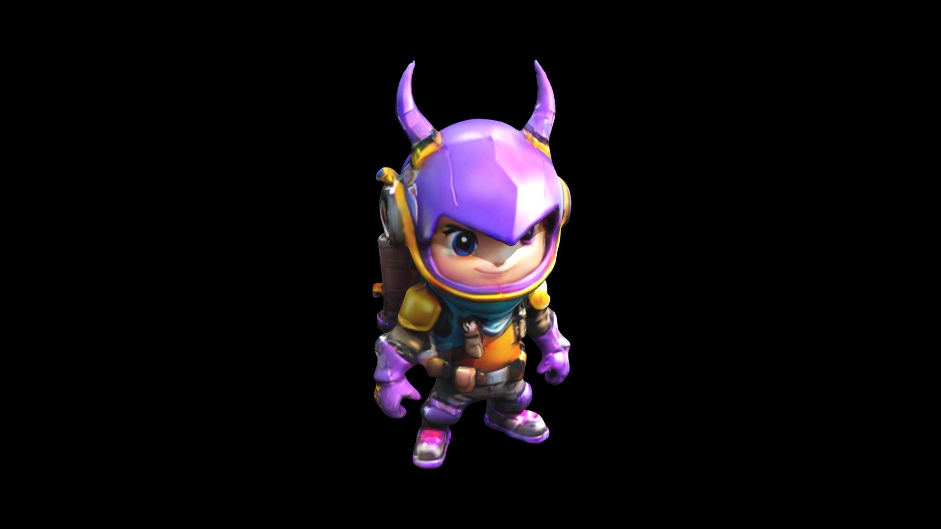Purple Knight Warrior - Download Free 3D model by klrxyz [3a81a7f ...