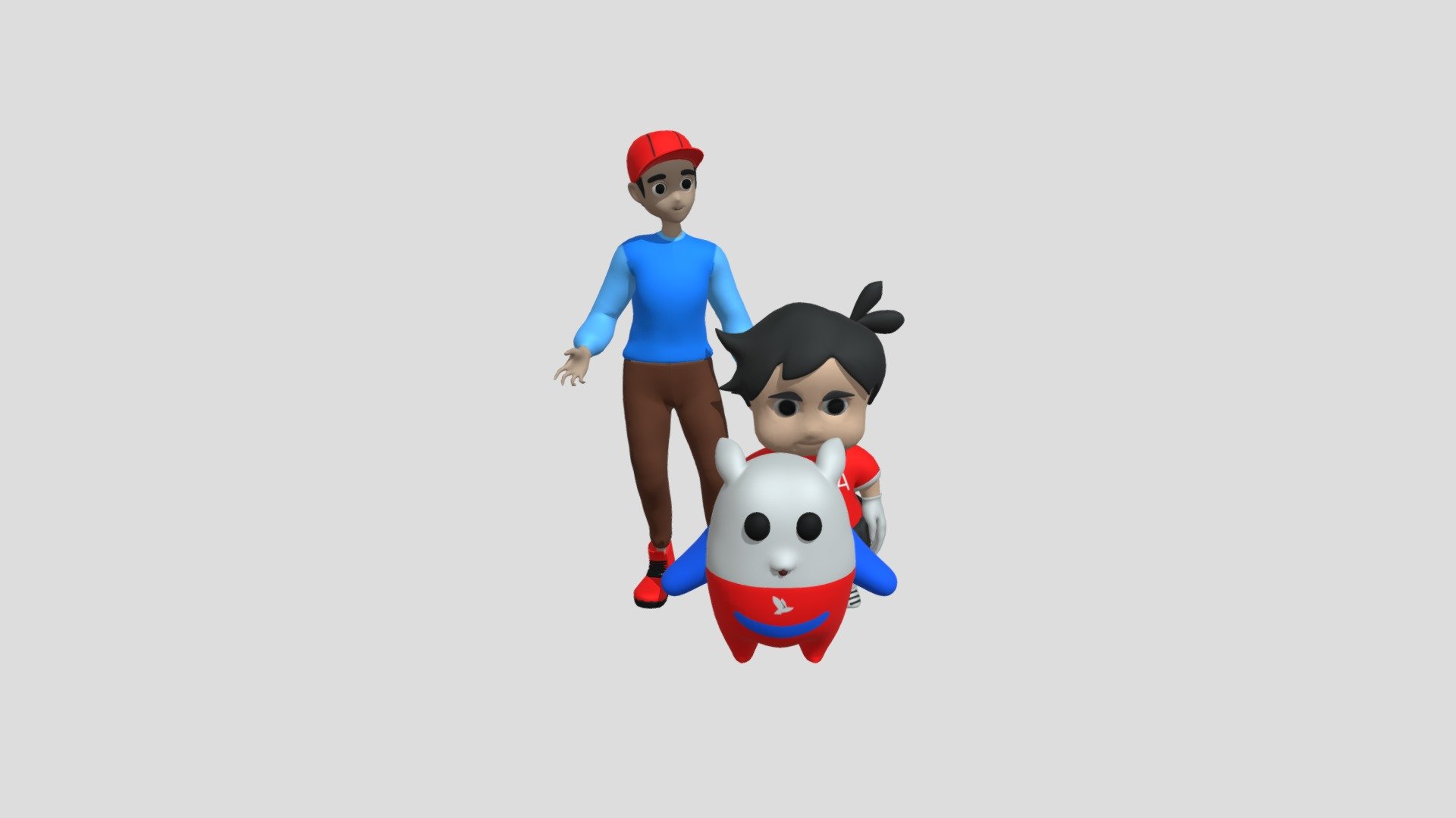 3 CHARACTER Pose 11 - Download Free 3D model by aiman.mtarmizi [3a8340f ...