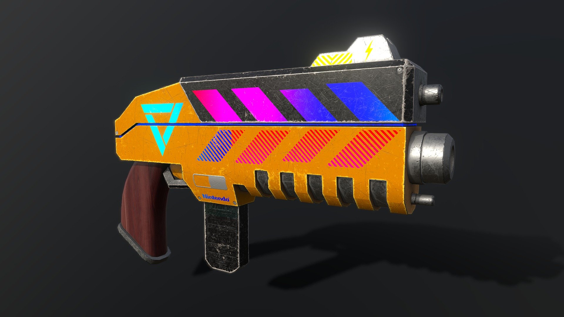 Gun - 3D model by Drangel (@drangel10) [3a84674] - Sketchfab