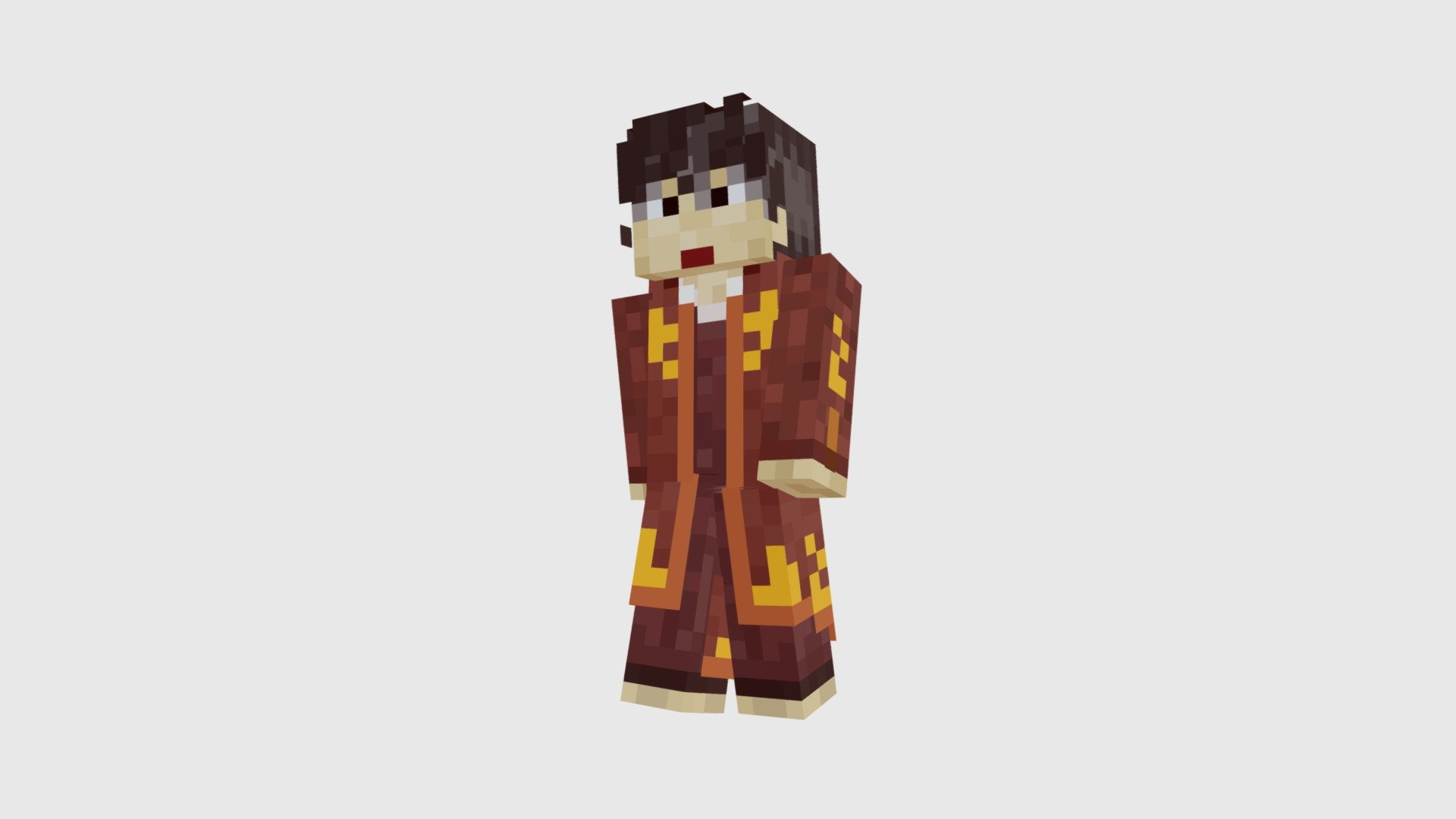 Skin minecraft - 3D model by cah.sirayu [3a84a66] - Sketchfab
