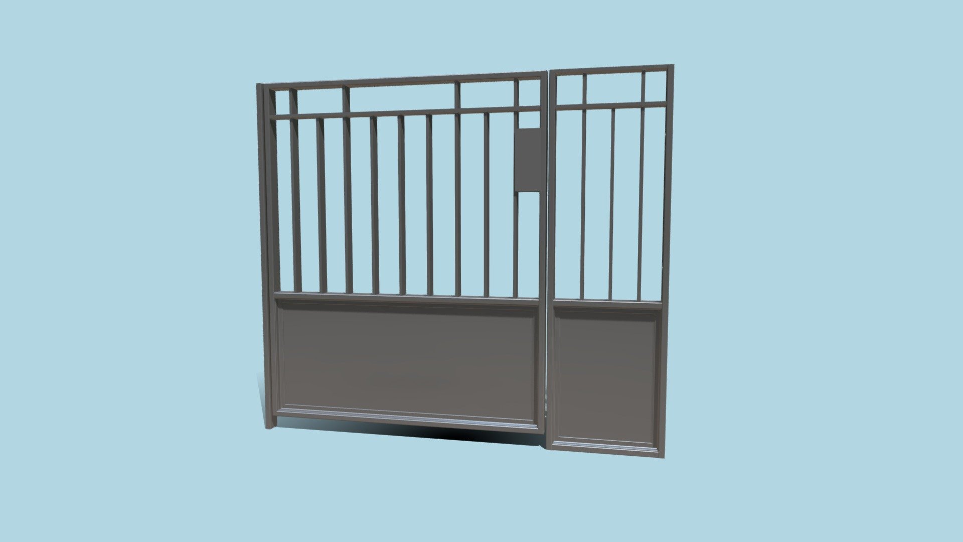 Gate & Fixed Frame Assembly - Download Free 3D model by DarrenFalconer ...