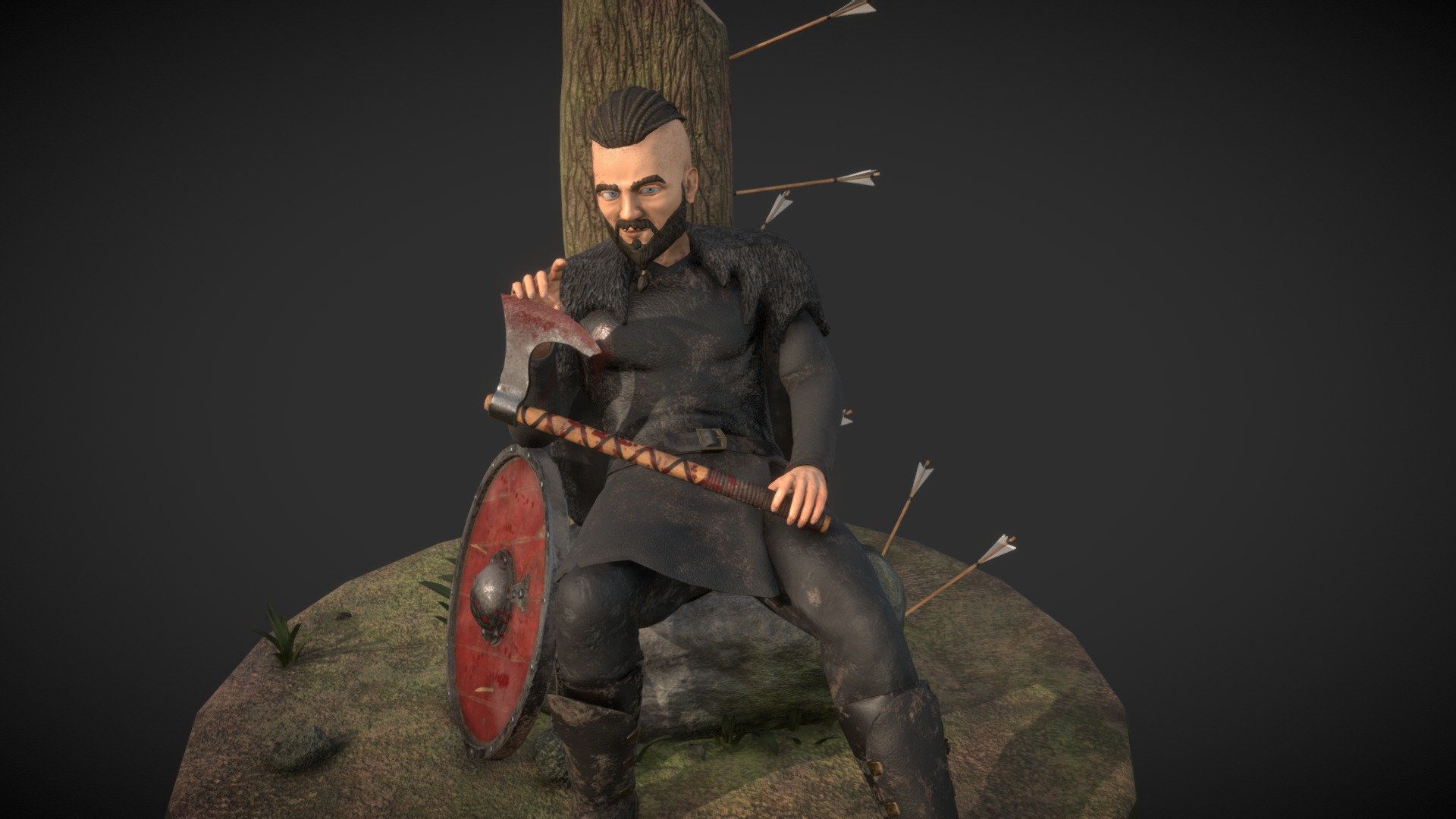 Stylized Ragnar Lothbrok - 3D model by Nick Burry (@nickburry) [3a86dec ...