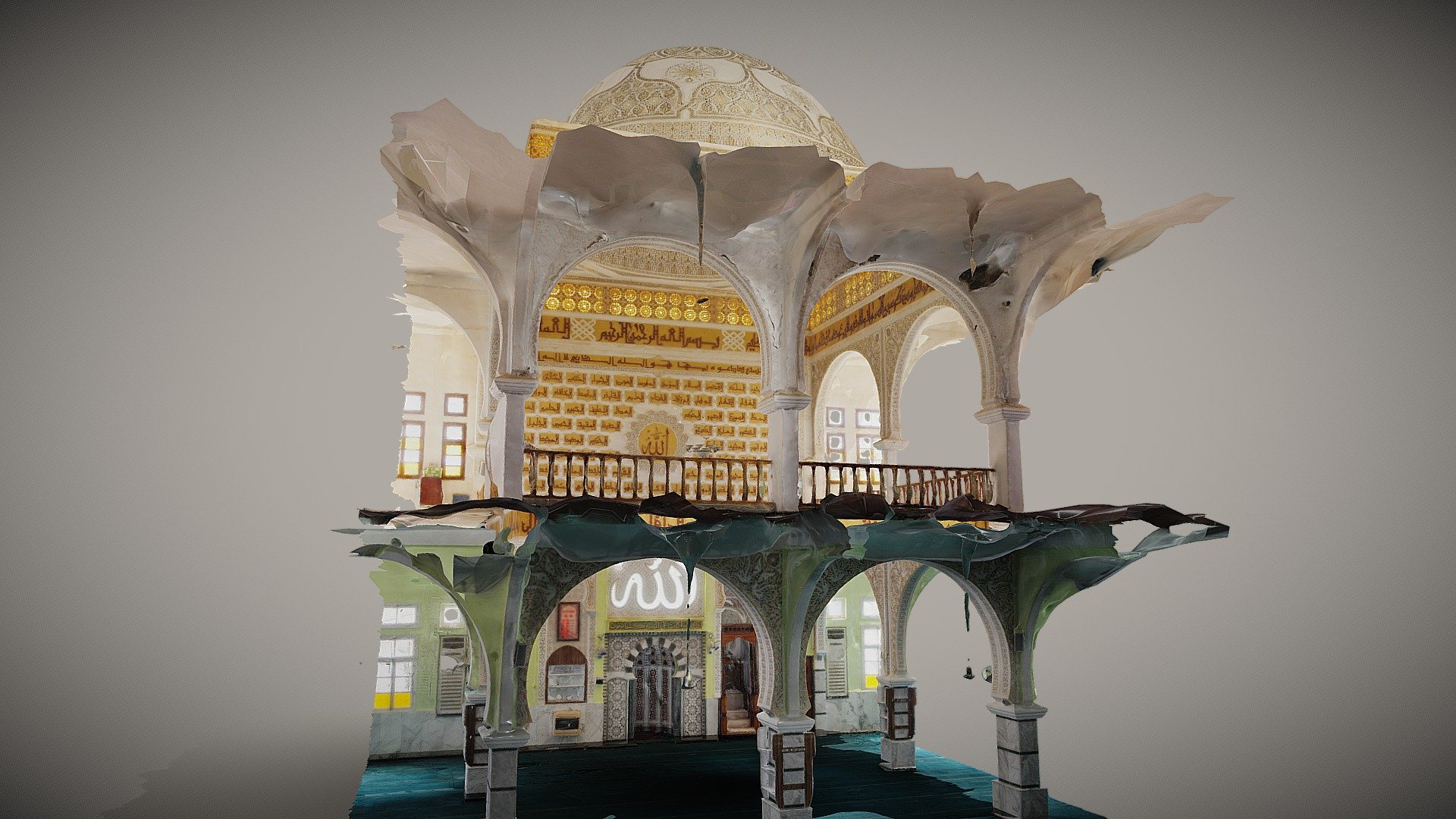 El Houda Mosque with 2M Up Down level - 3D model by mtamali [3a87369 ...