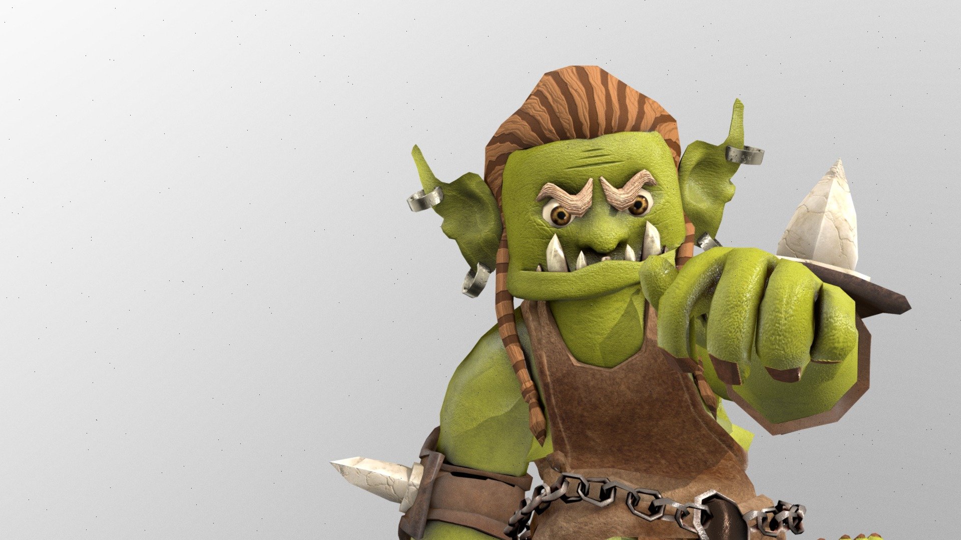 Orc Cartoon Character - 3D model by Mikhdad C V (@mikhdad) [3a88826 ...