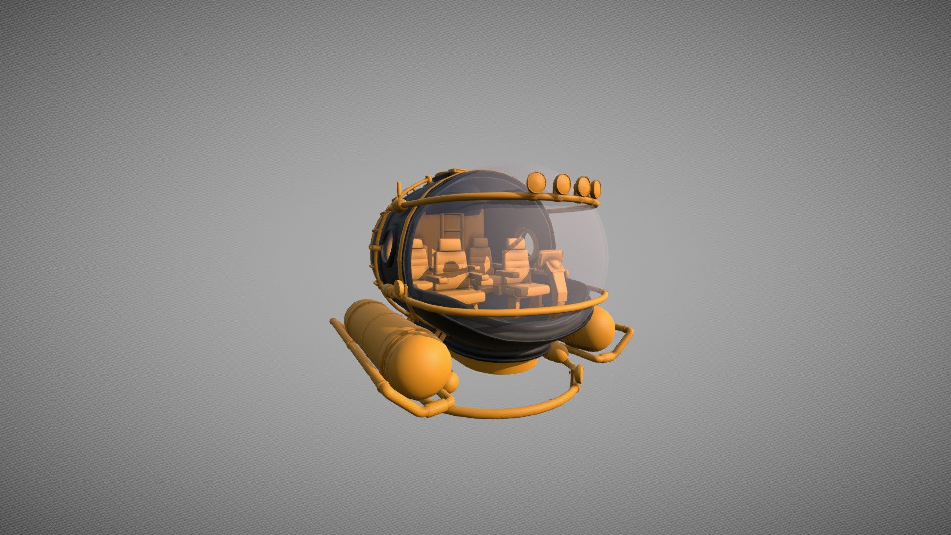 Submarine Wireframe - 3D model by Pol Taugourdeau (@PolTaugourdeau ...